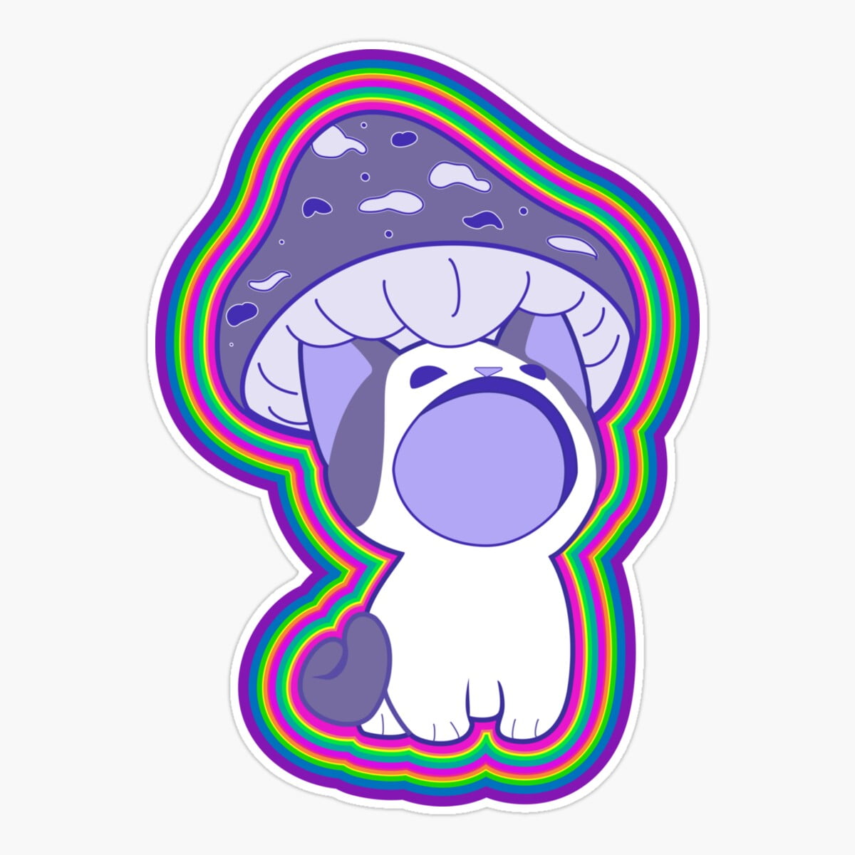 Stickly Popping Cat Meowshroom - Pop Cat Sticker, Phone Decal Water ...