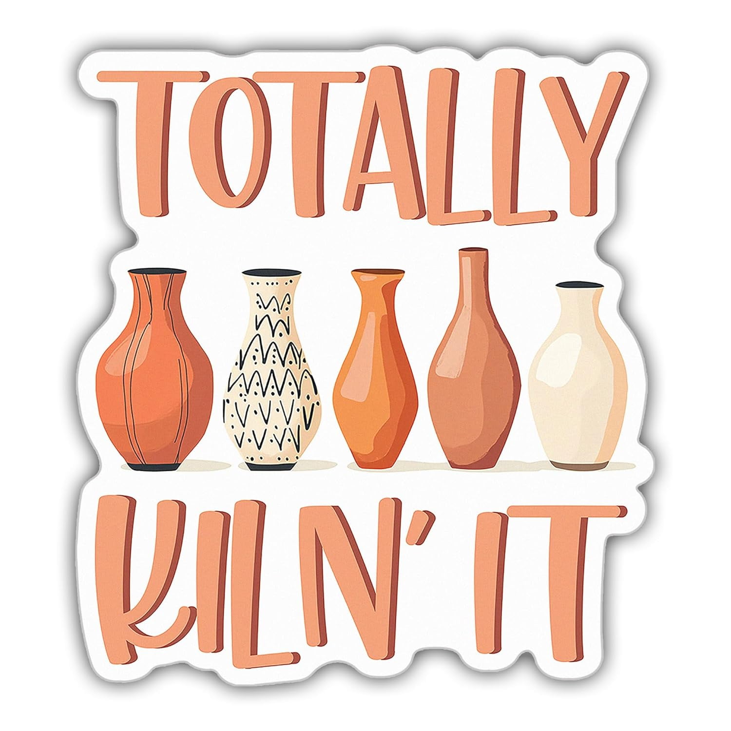 Stickly Pottery Sticker Pottery Decal Totally Kiln' It Vinyl Stickers ...