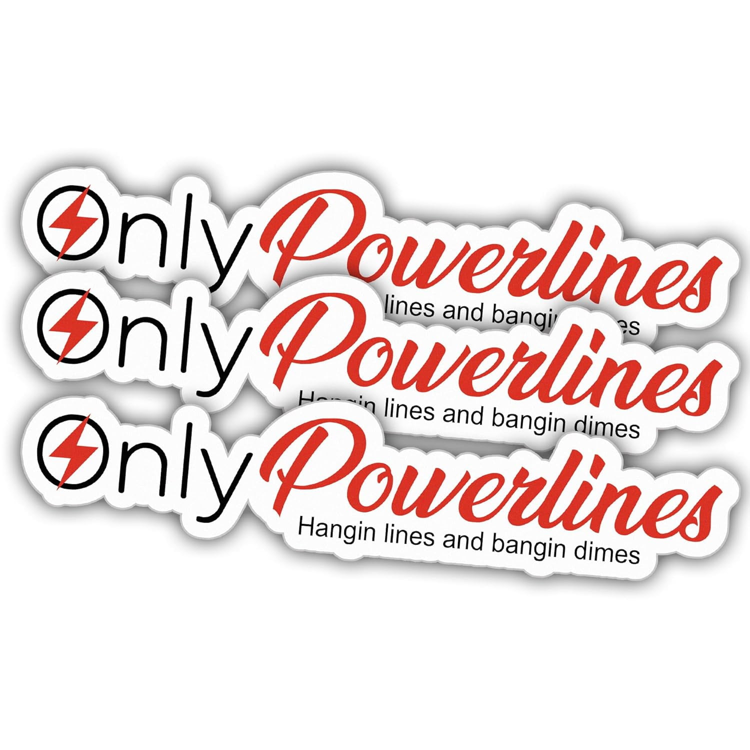 Stickly Power Lineman Stickers Electrician Stickers Only Powerlines ...