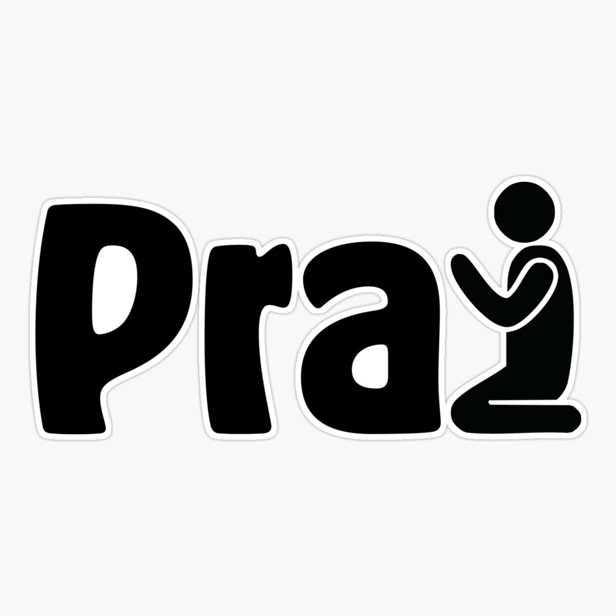 Stickly Pray – Christian Inspirational Quotes & Scripture Art Sticker ...