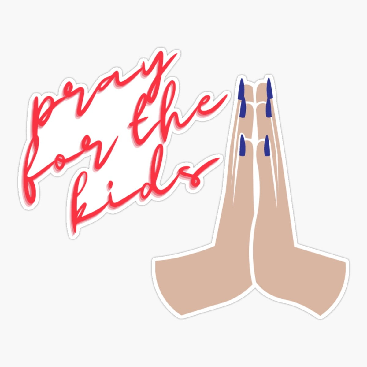 Stickly Pray For The Kids Sticker, Phone Decal Water Bottle Stickers ...