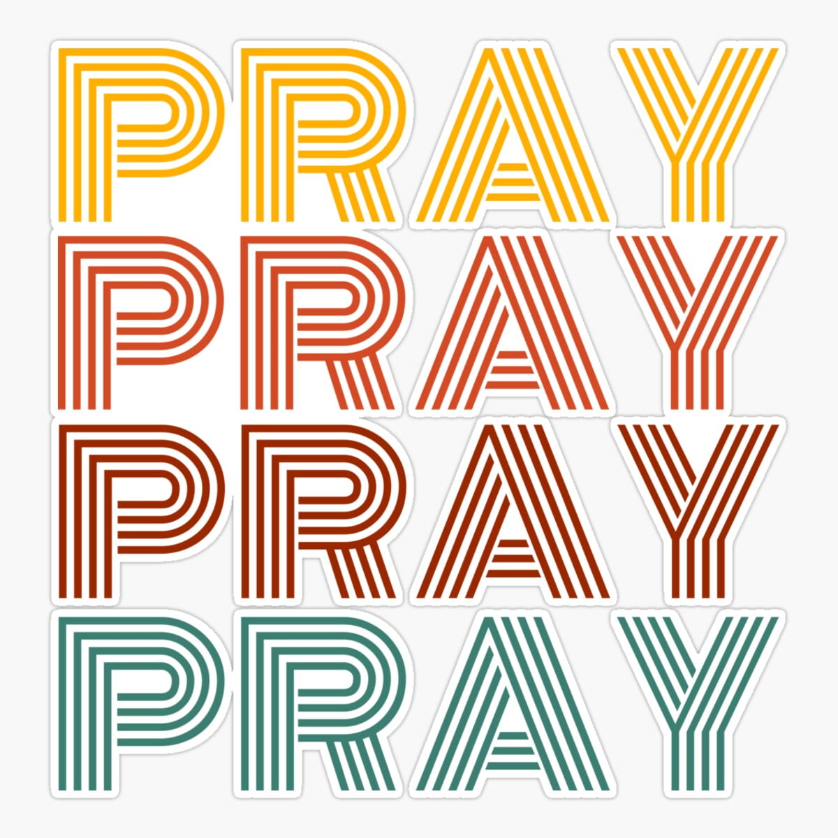 Stickly Pray Pray Pray, Bible Verses, 1 Thessalonians 5:17 (Niv ...