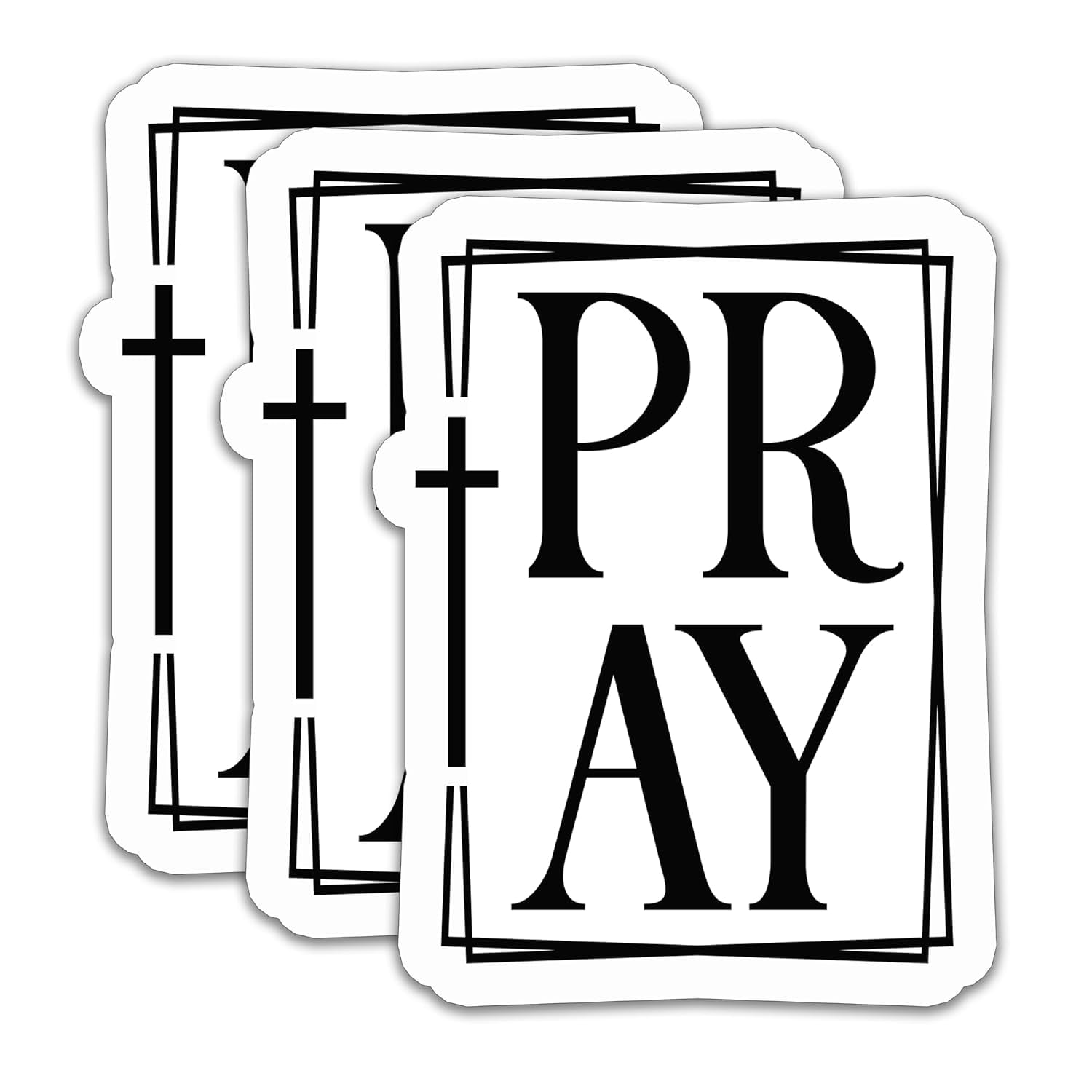 Stickly Pray Sticker Christian Faith Bible Verse Decal Decor Books ...