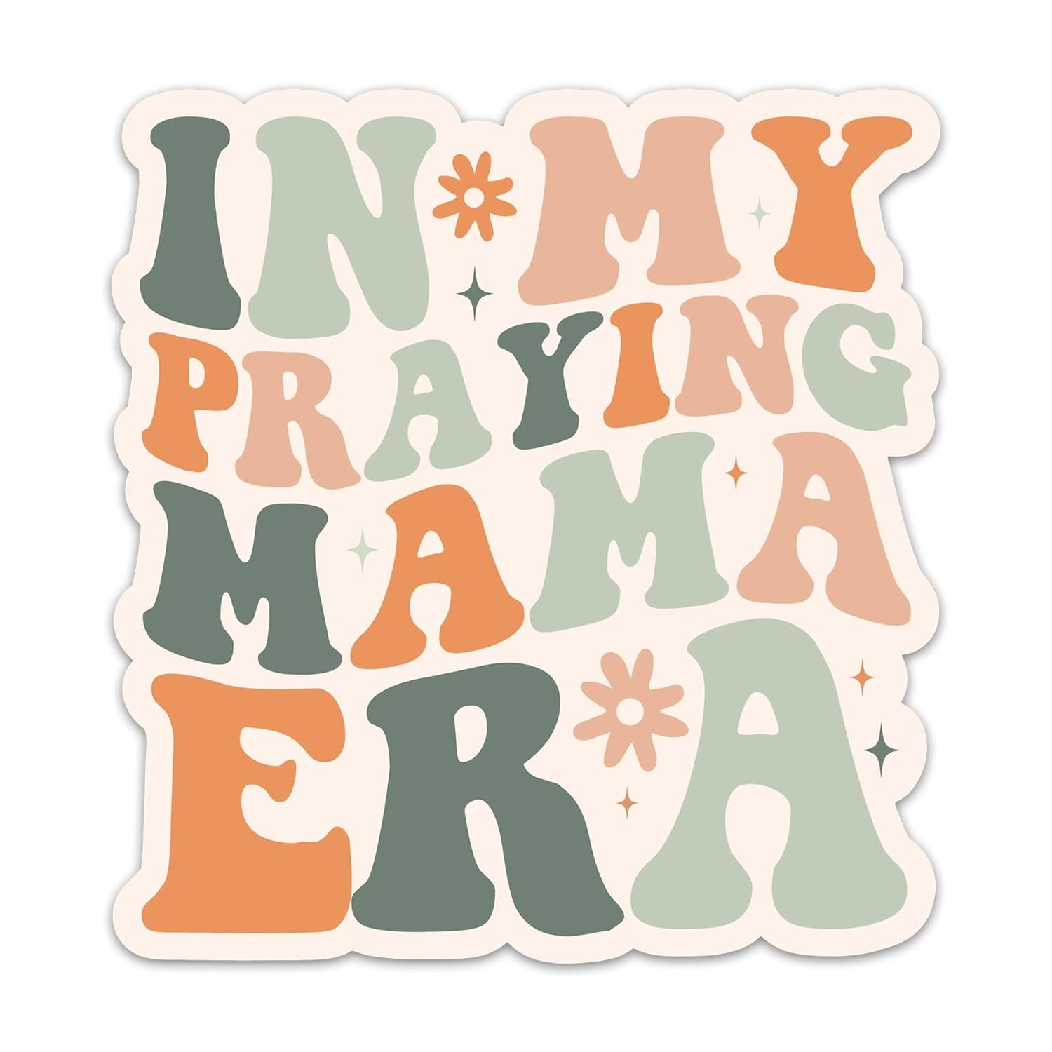 Stickly in My Praying Mama Era Sticker, Christian Faith Stickers ...