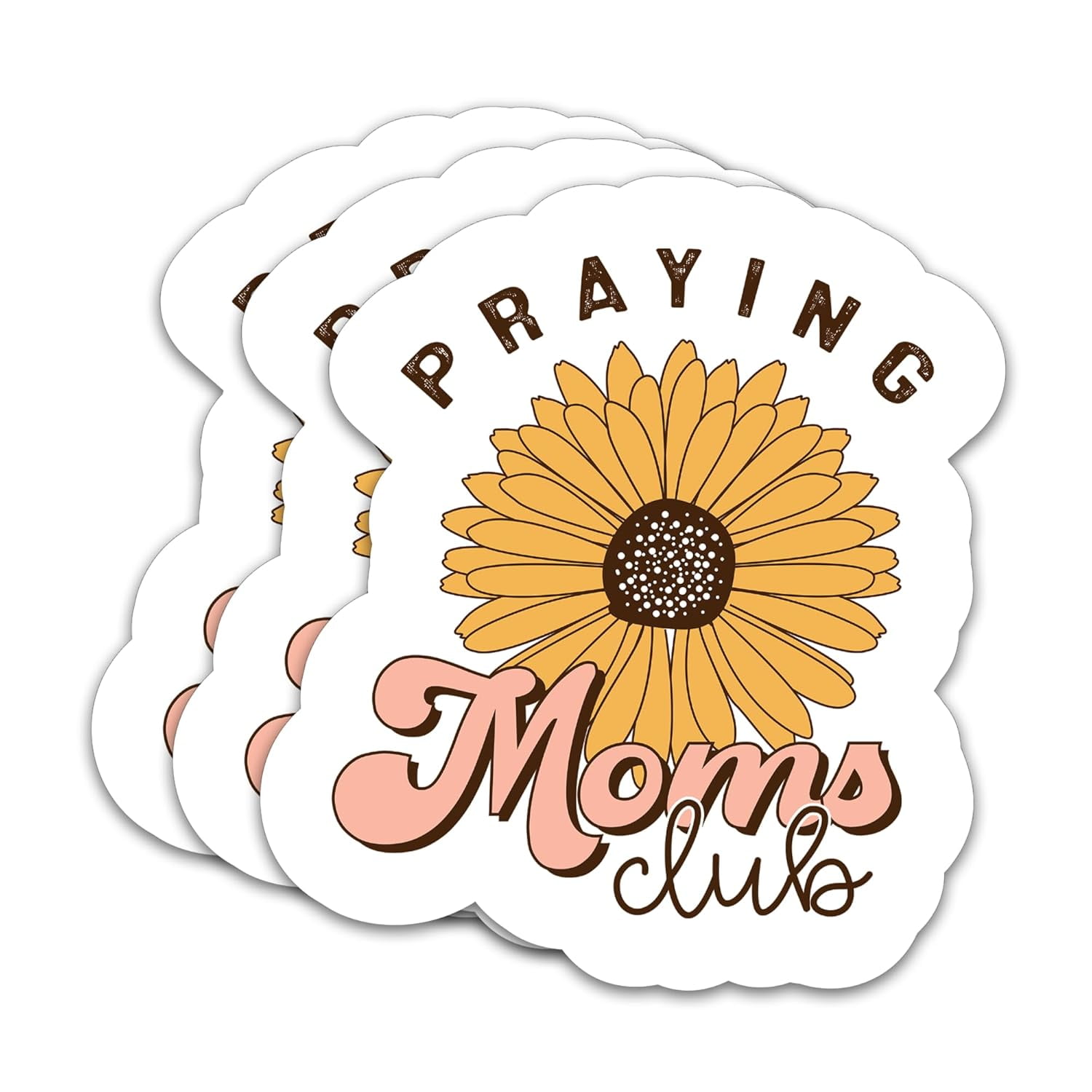 Stickly Praying Mom Club Sticker– Christian Faith Vinyl Decals for Mom ...
