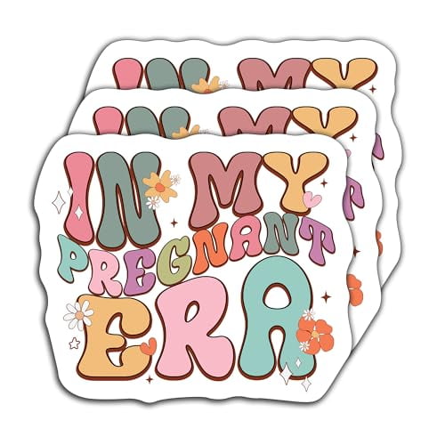 Stickly in My Pregnant Era Sticker New Mom Stickers Funny Pregnancy ...