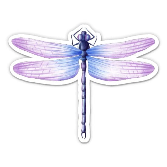 Stickly Pretty Dragonfly Sticker Laptop Sticker Vinyl for Car, Phone ...