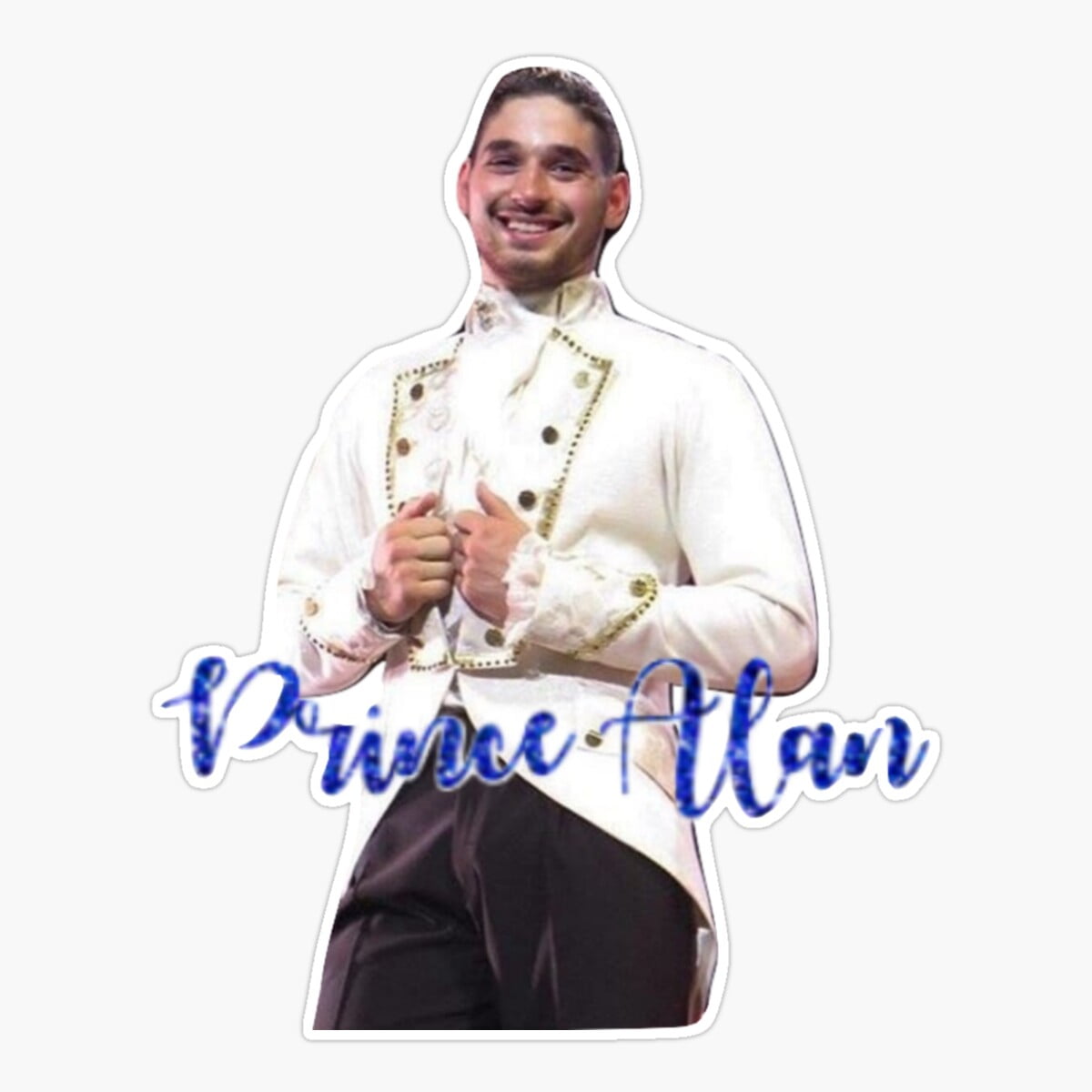 Stickly Prince Alan Sticker, Phone Decal Water Bottle Stickers Car ...