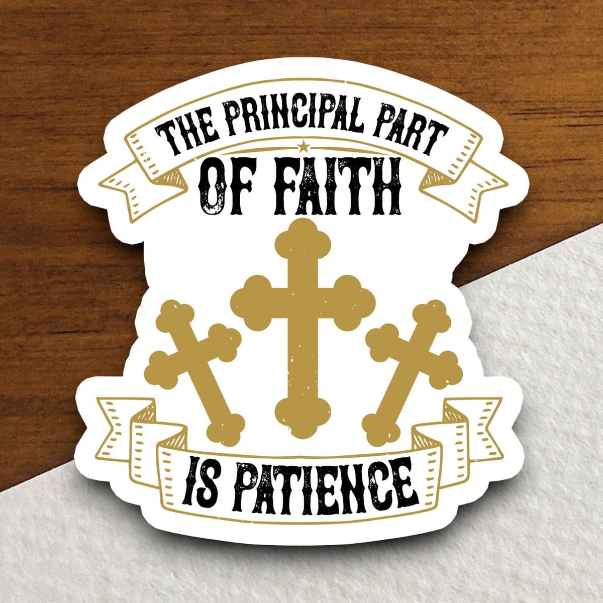 Stickly The Principle Part Of Patience Sticker, Religious Sticker ...
