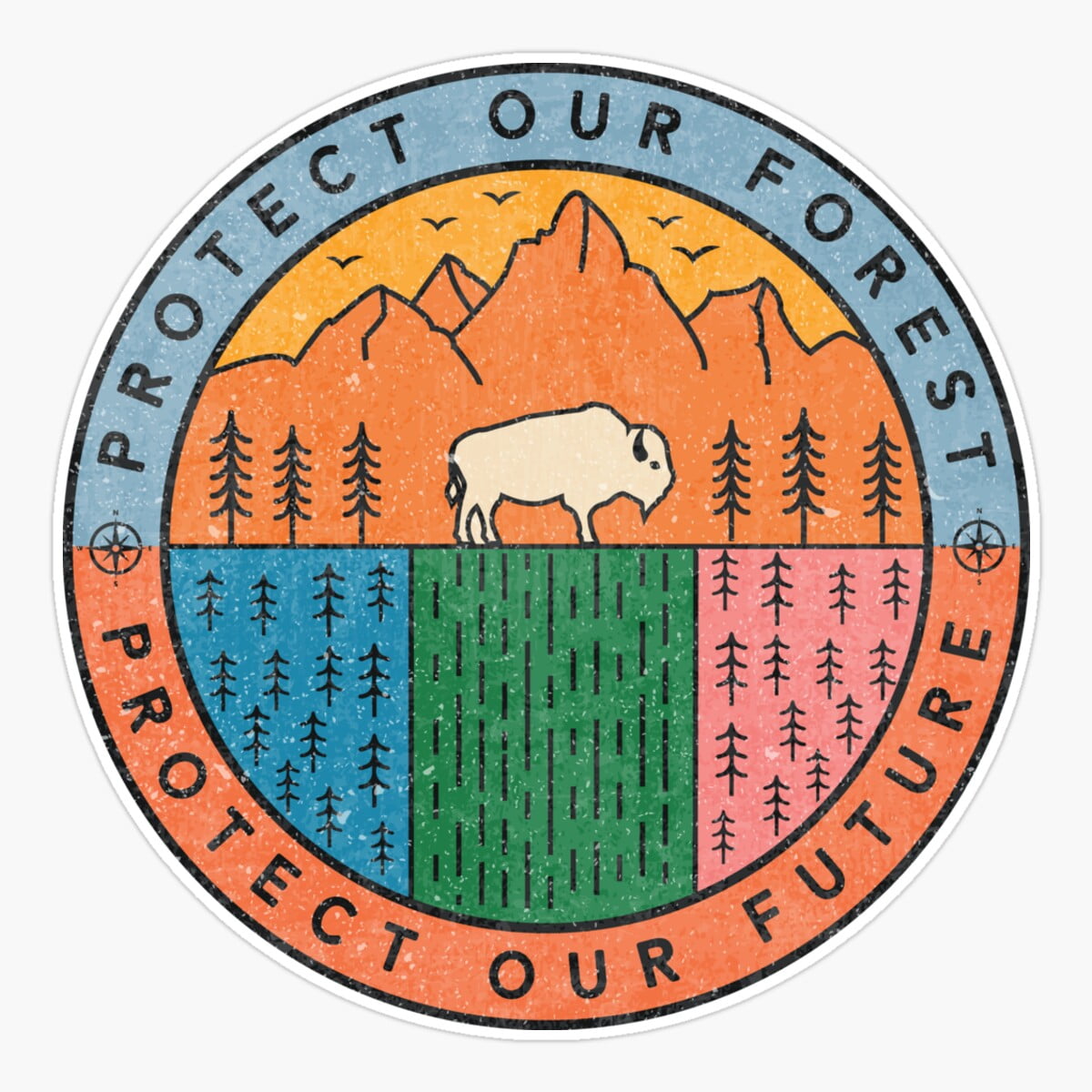 Stickly Protect Our Forest National Parks Climate Change Global Warming ...