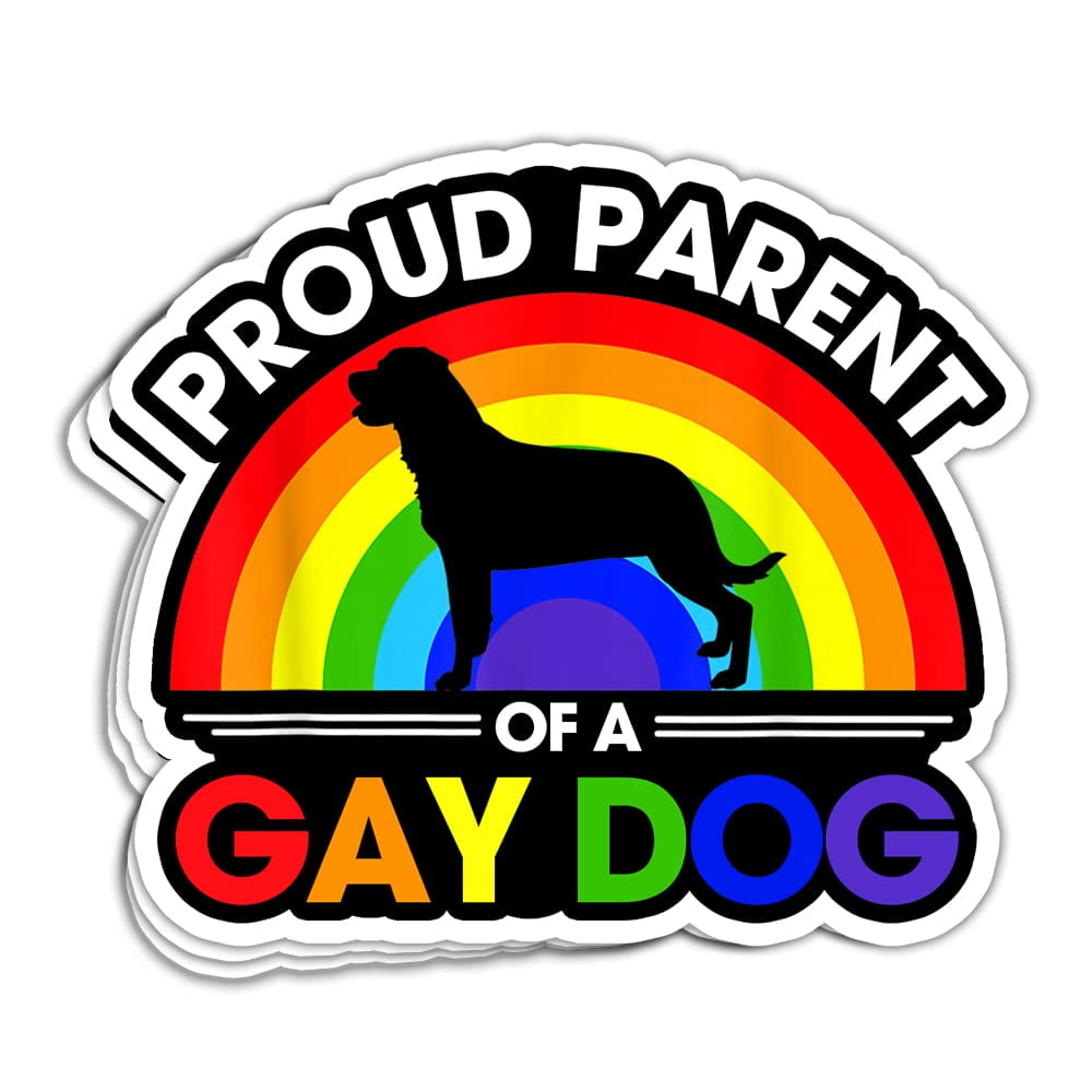 Stickly Proud Parent oa Dog Sticker Funny LGBT Dogs Pride Sticker Trans ...