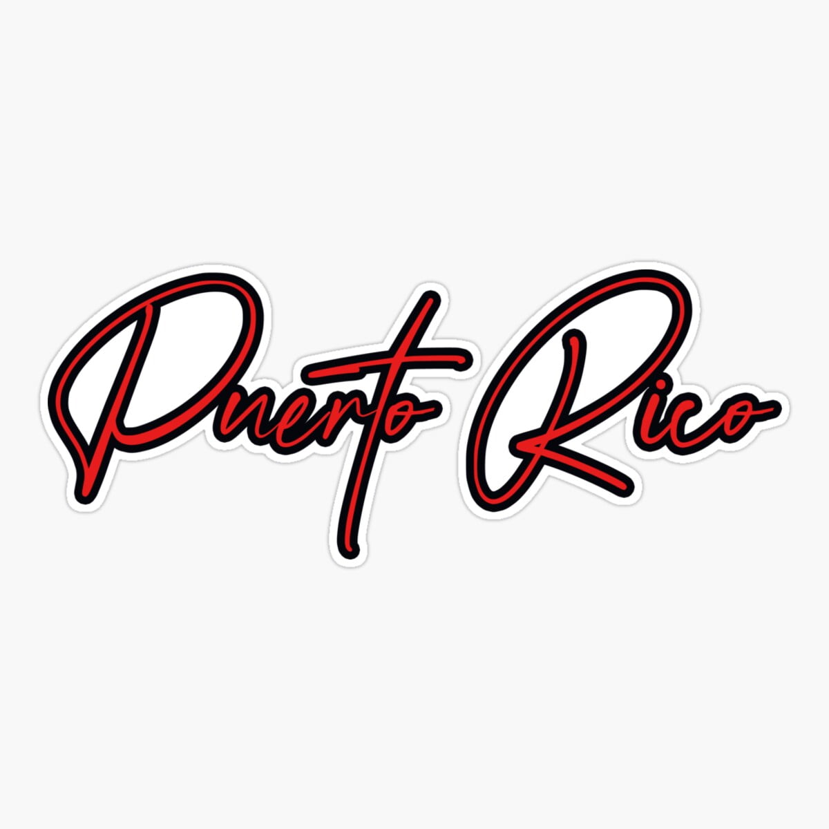 Stickly Puerto Rico Sticker, Phone Decal Water Bottle Stickers Car ...