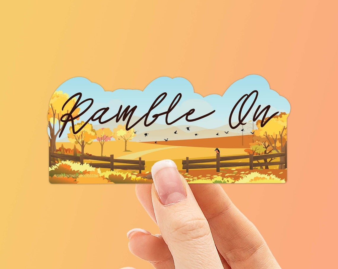 Stickly Ramble On Autumn Leaves Er For Hydroflask - Autumn Landscape ...