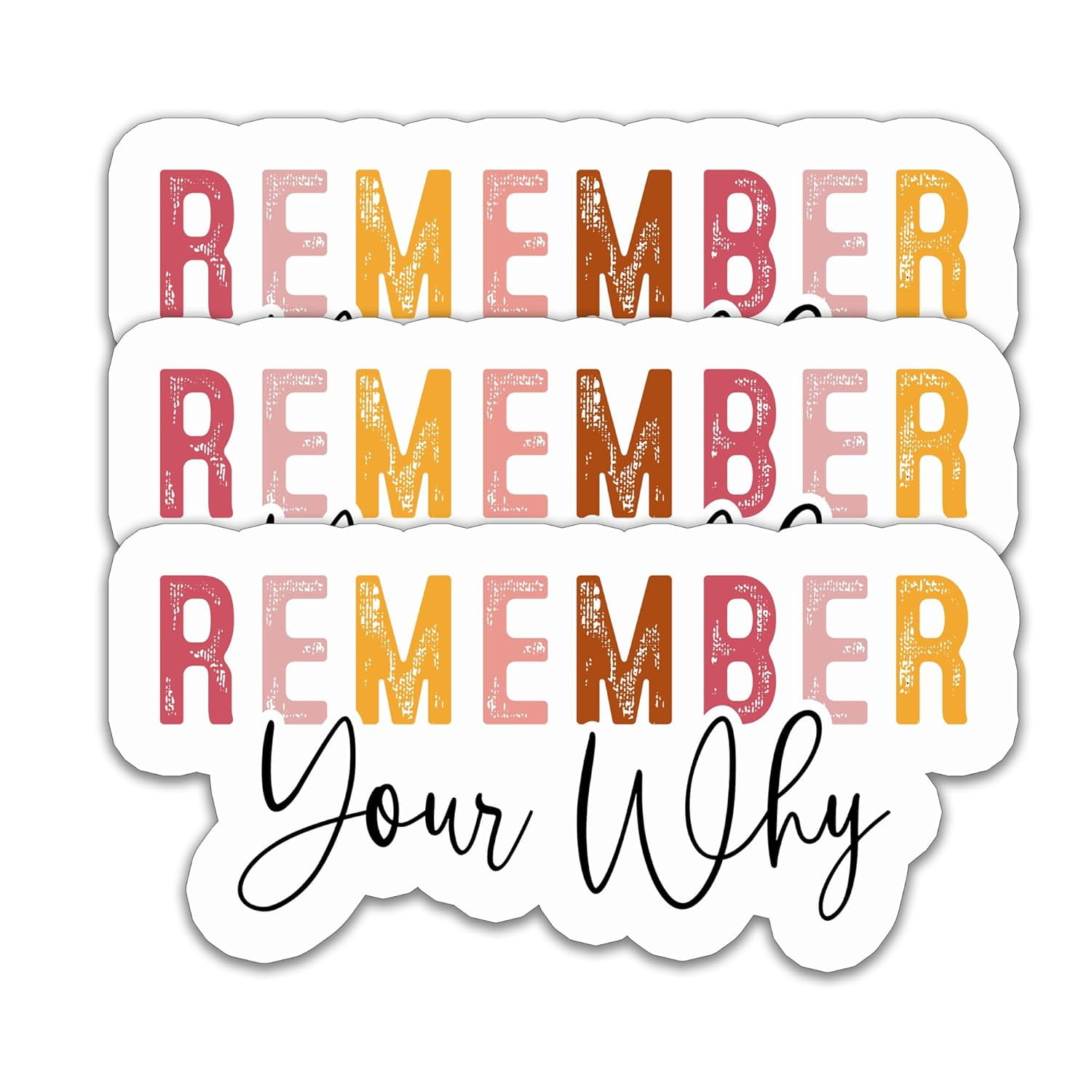 Stickly Remember Your Why Stickers – Motivational Vinyl Decals for ...