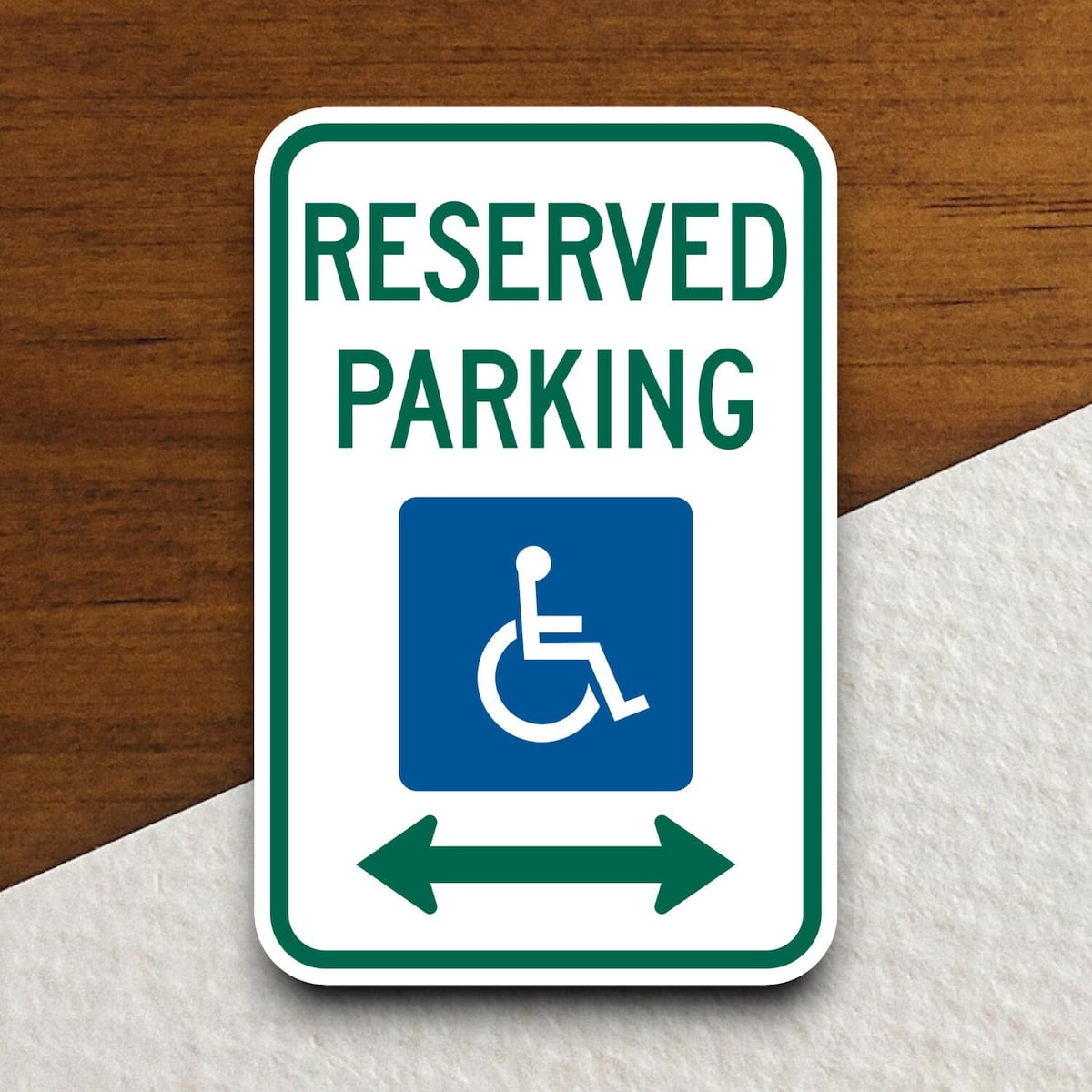 Stickly Reserved Parking Wheelchair Road Sign Stickers, Traffic Sticker ...