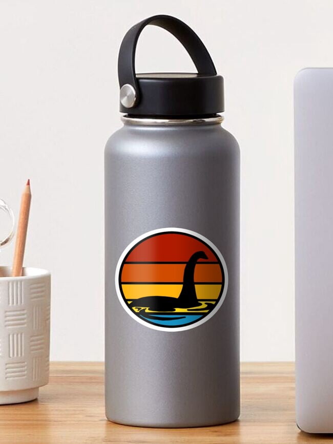 Stickly Retro Nessie Sticker, Phone Decal Water Bottle Stickers Car ...