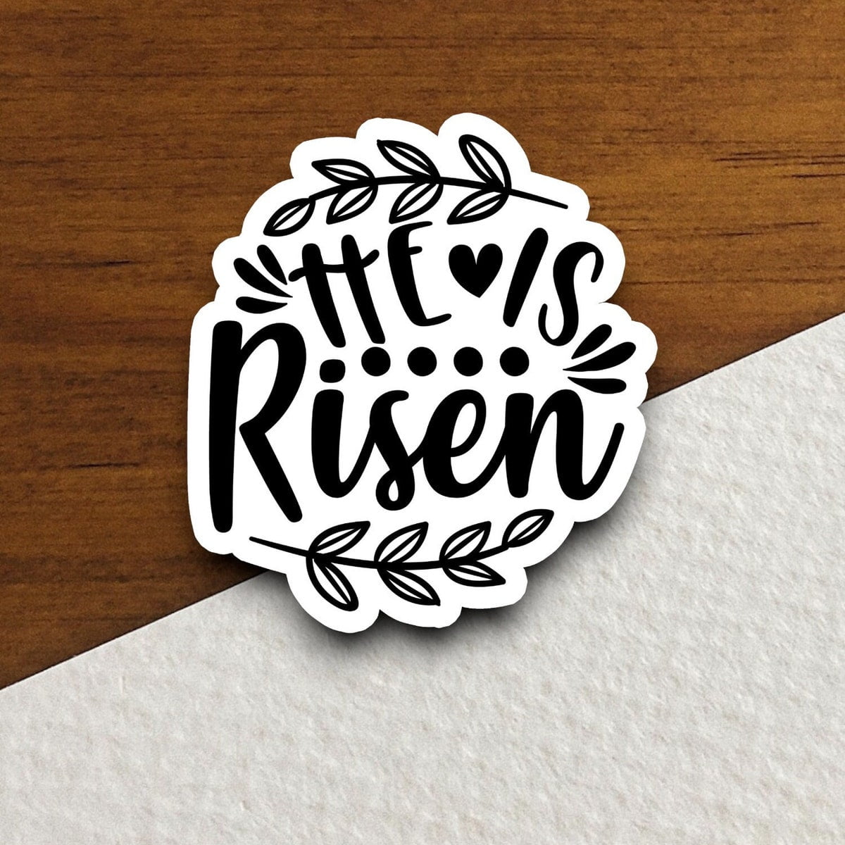 Stickly He Is Risen Sticker, Easter Sticker, Religious Sticker, Faith ...