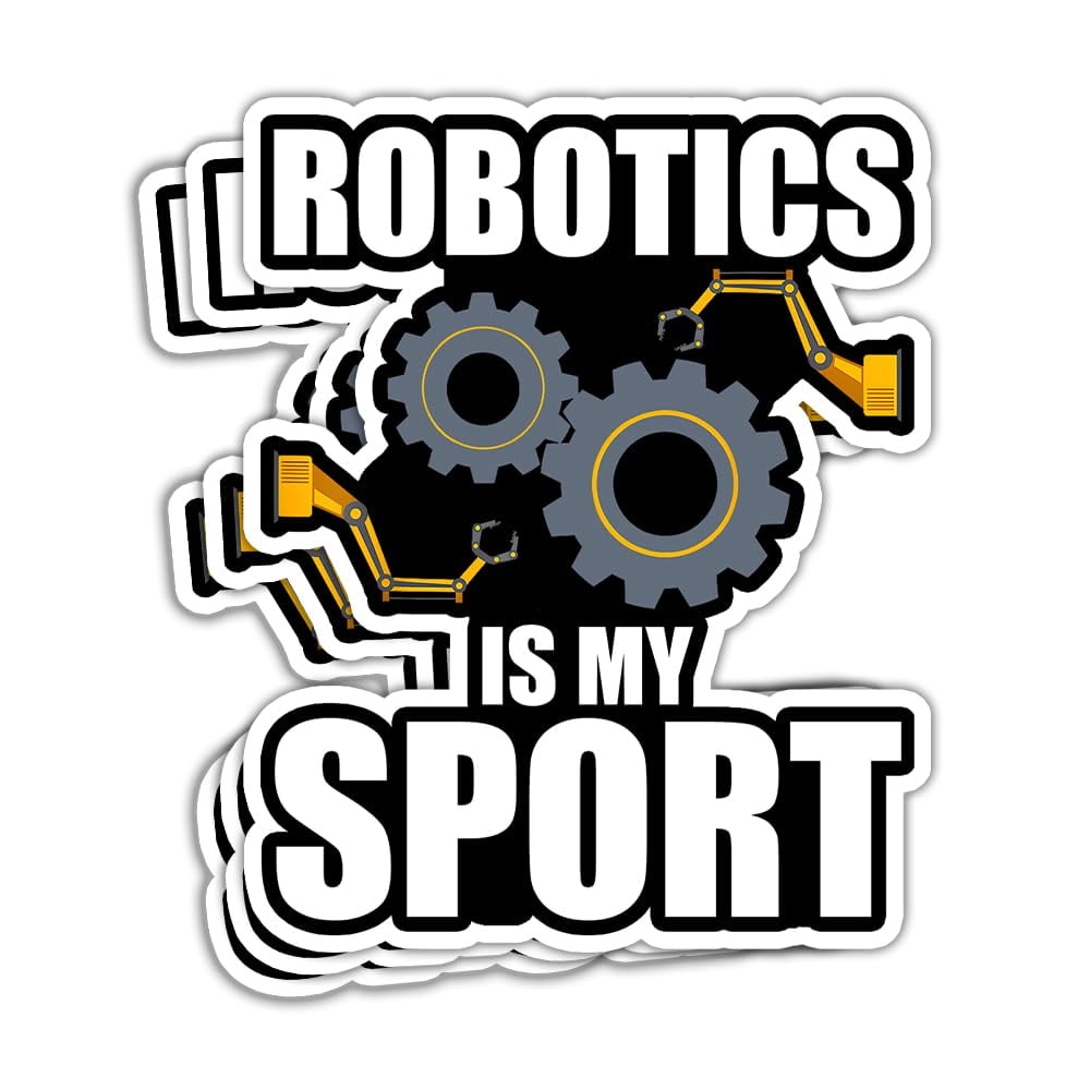 Stickly Robot Engineering Programming Sticker Robotics Stickers I Love Robotics Stickers ...