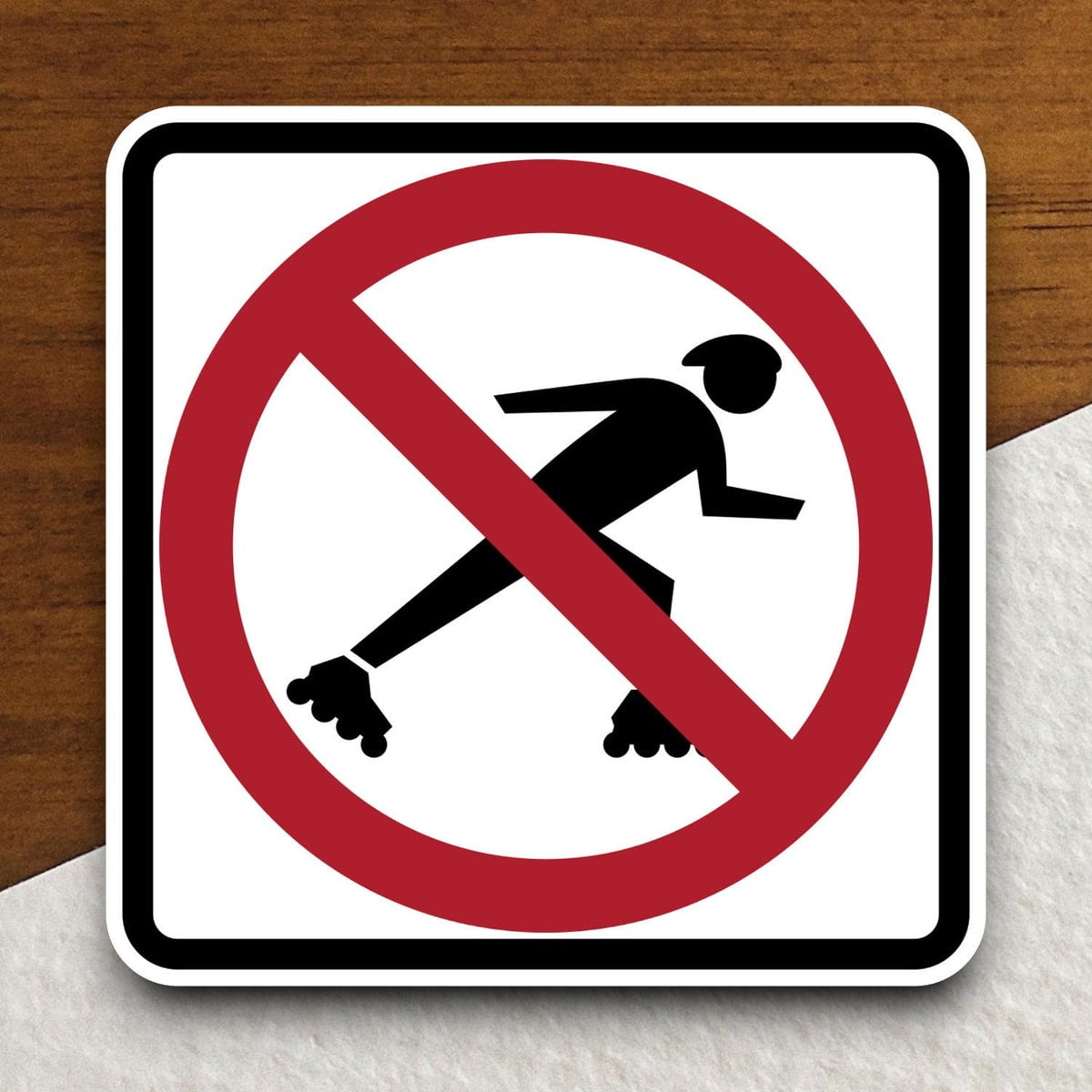 Stickly No Rollerblading Road Sign Stickers, Traffic Sticker, Road Sign ...