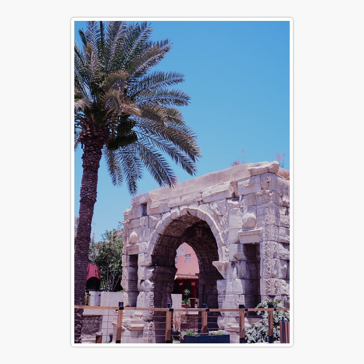 Stickly Roman Arc Omarcus Tripoli Libya Sticker, Phone Decal Water ...