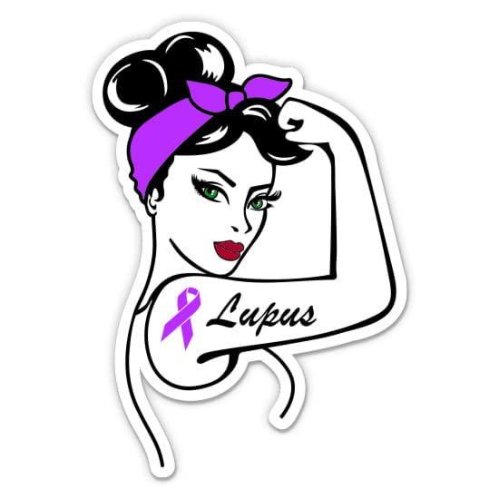 Stickly Rosie Lupus Awareness Sticker Laptop Sticker Vinyl for Car ...