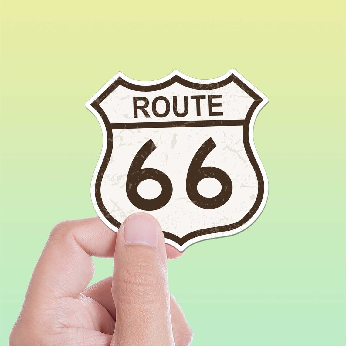 Stickly Route 66 Bumper Er, Vintage Highway Sign, Southwest Decal For ...