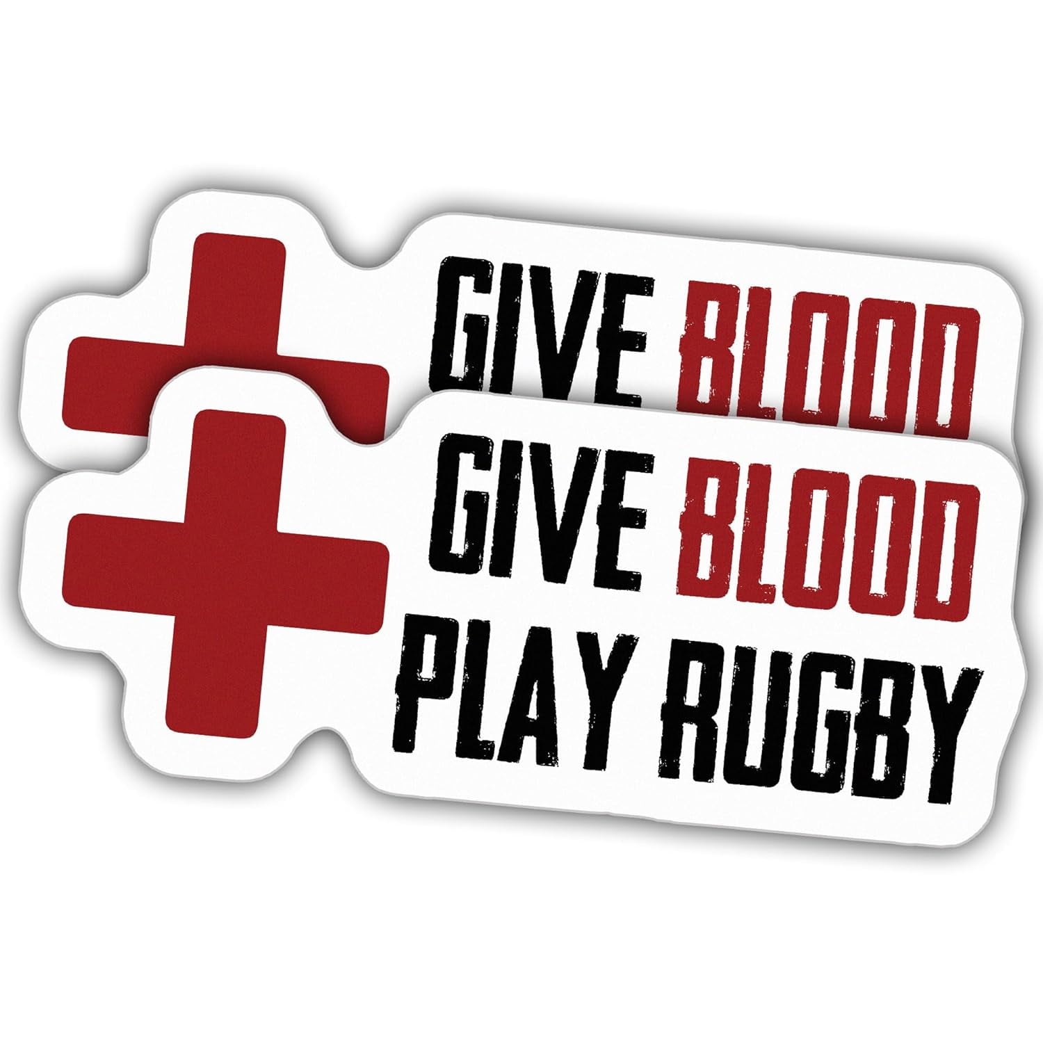 Stickly Rugby Stickers Rugby Decal Give Blood Play Rugby Vinyl Funny ...