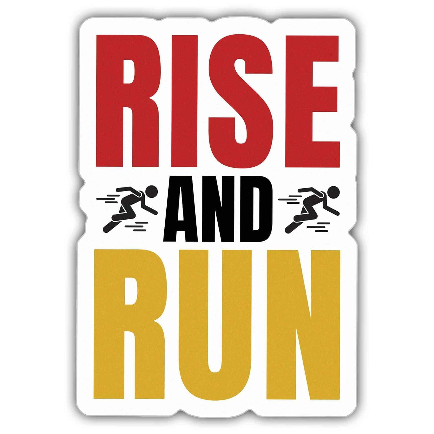 Stickly Running Stickers Runner Decals Rise and Run Vinyl Stickers ...