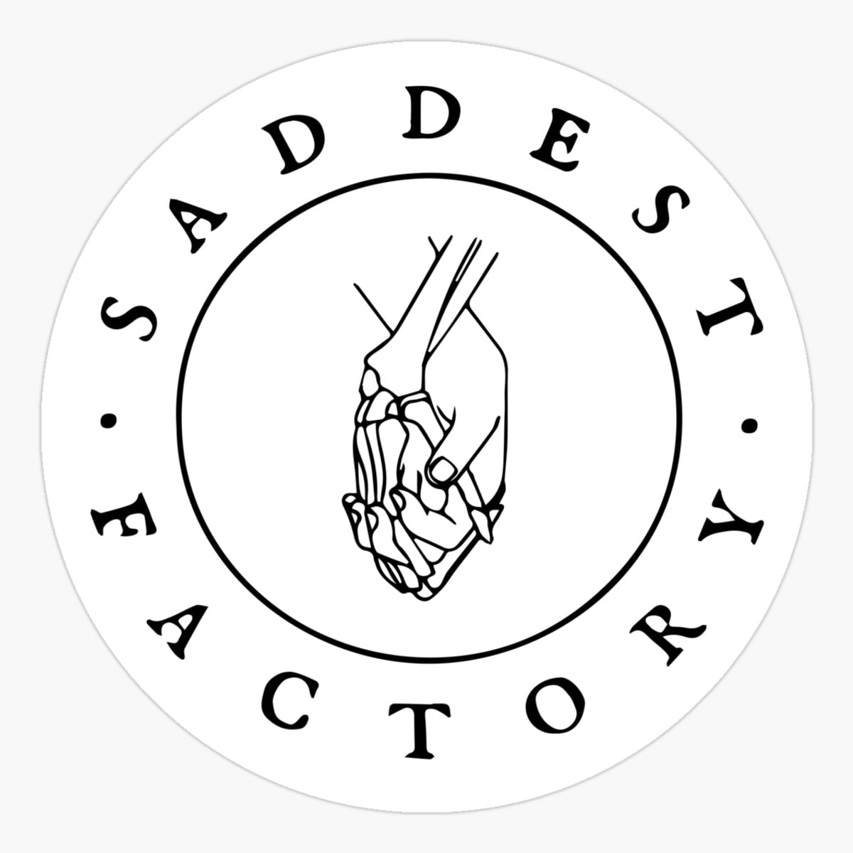 Stickly Saddest Factory Records By Phoebe Bridgers Sticker, Phone Decal ...
