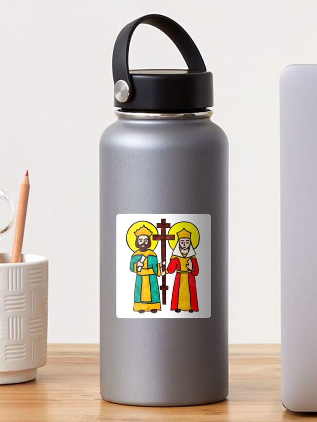 Stickly Saints Constantine And Helen Sticker, Phone Decal Water Bottle ...
