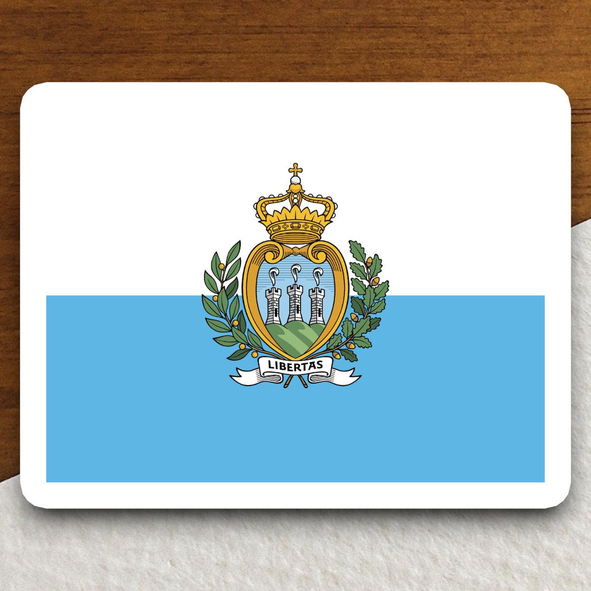 Stickly San Marino Country Flag Sticker, International Country Sticker ...