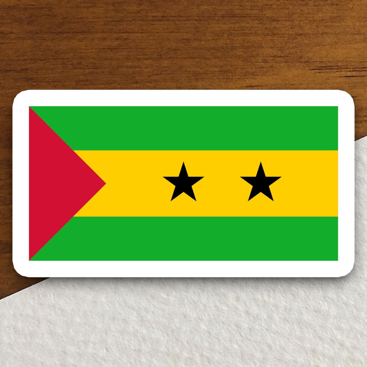 Stickly Sao Tome Flag And Principe Country Flag Sticker, International ...