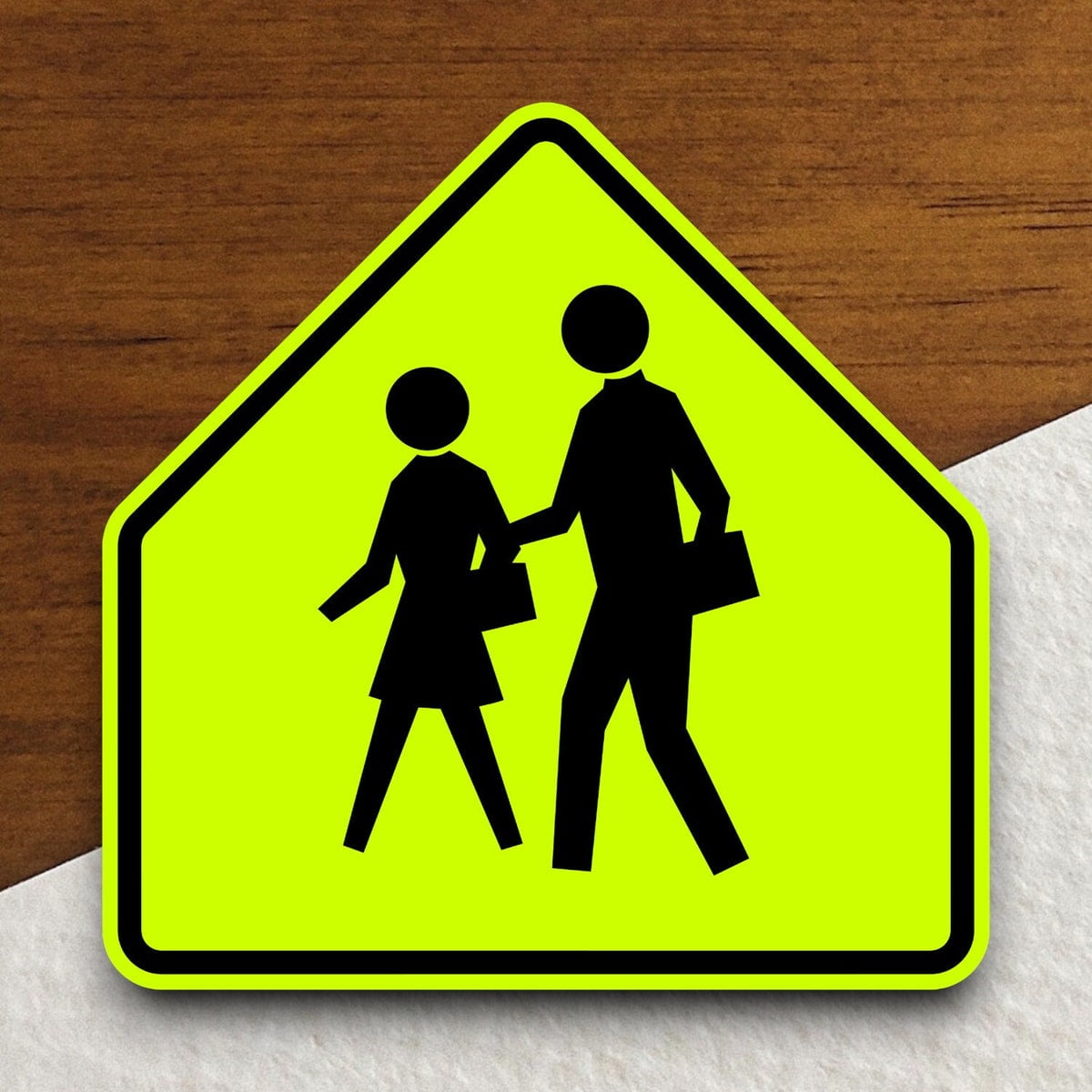 Stickly School Zone Ahead Road Sign Stickers, Traffic Sticker, Road ...