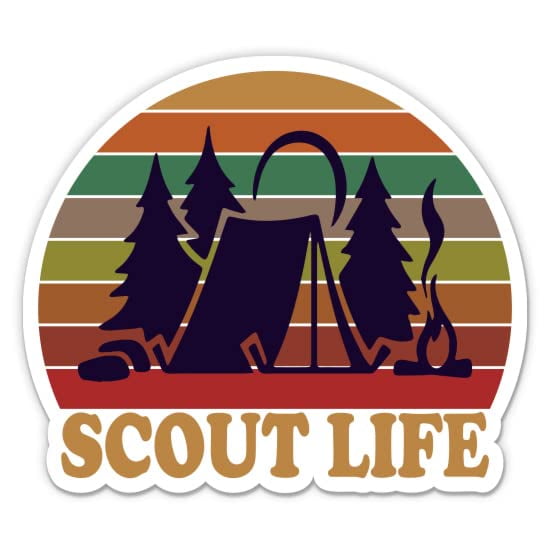 Stickly Scout Life Sticker Laptop Sticker Vinyl for Car, Phone, Water ...