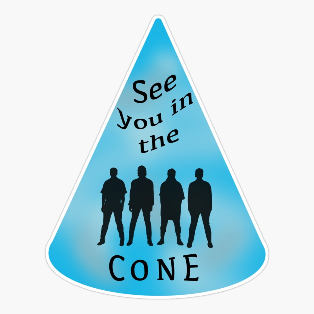 Stickly See You In The Cone Sticker, Phone Decal Water Bottle Stickers ...