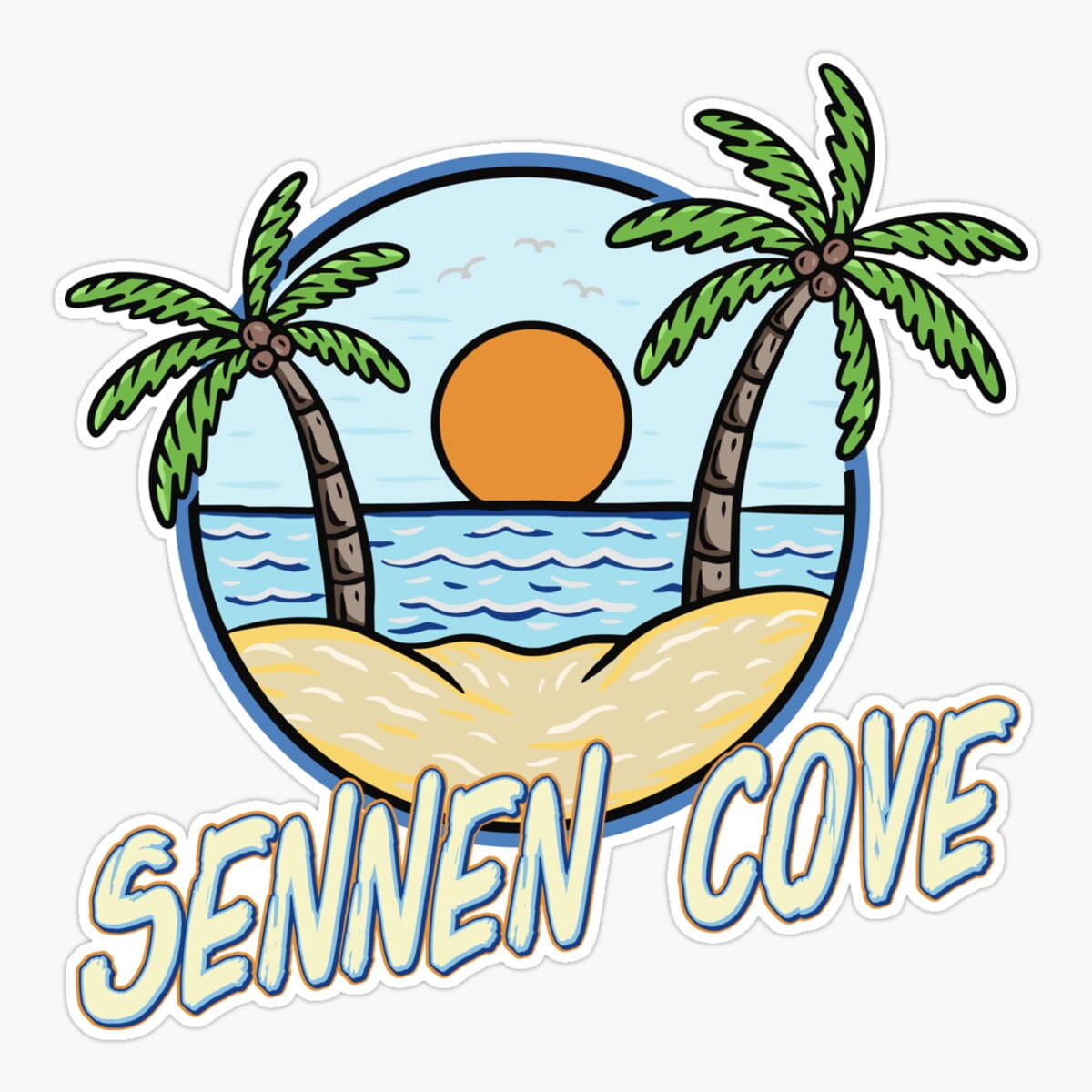 Stickly Sennen Cove Cornwall Cornish Surfing Beach Back Graphic Sticker ...