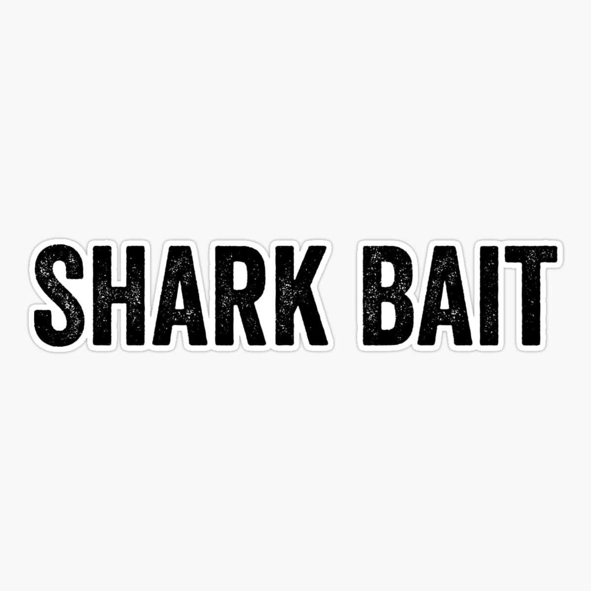 Stickly Shark Bait / Beach Ocean Vacation Sticker, Phone Decal Water ...