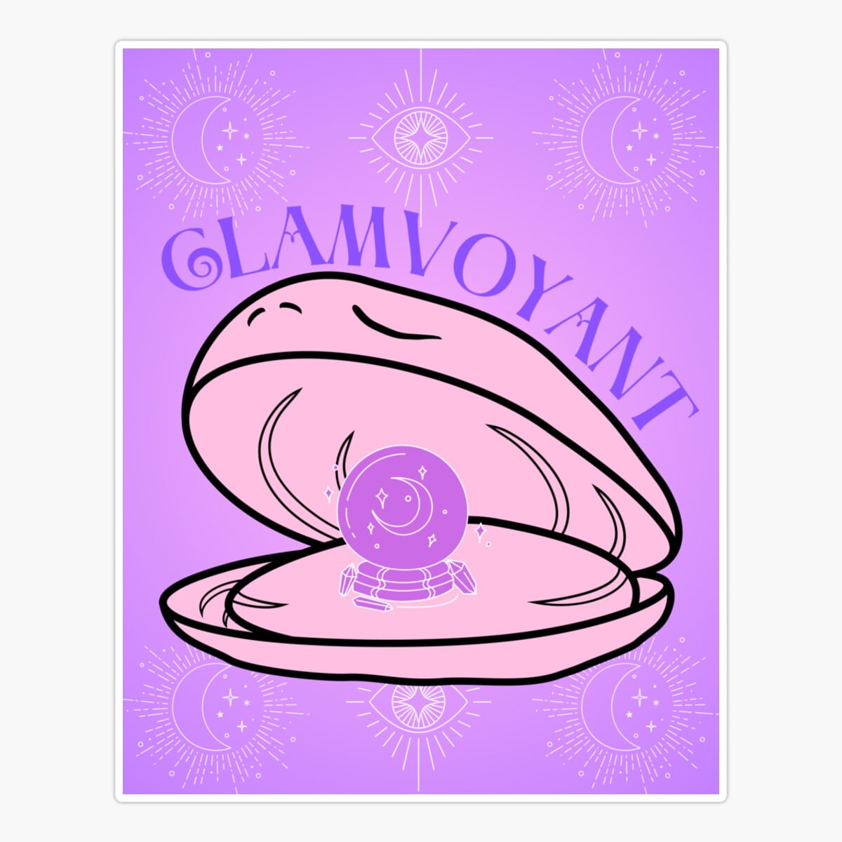 Stickly She’S Psychic Sticker, Phone Decal Water Bottle Stickers Car ...