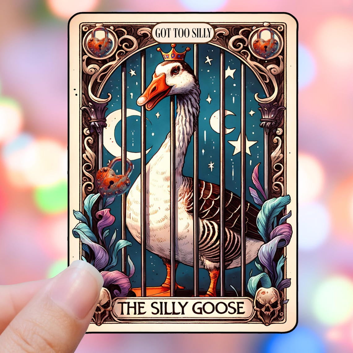 Stickly Silly Goose er, Cute Decal For Laptop, Funny Goose er, Tumbler ...