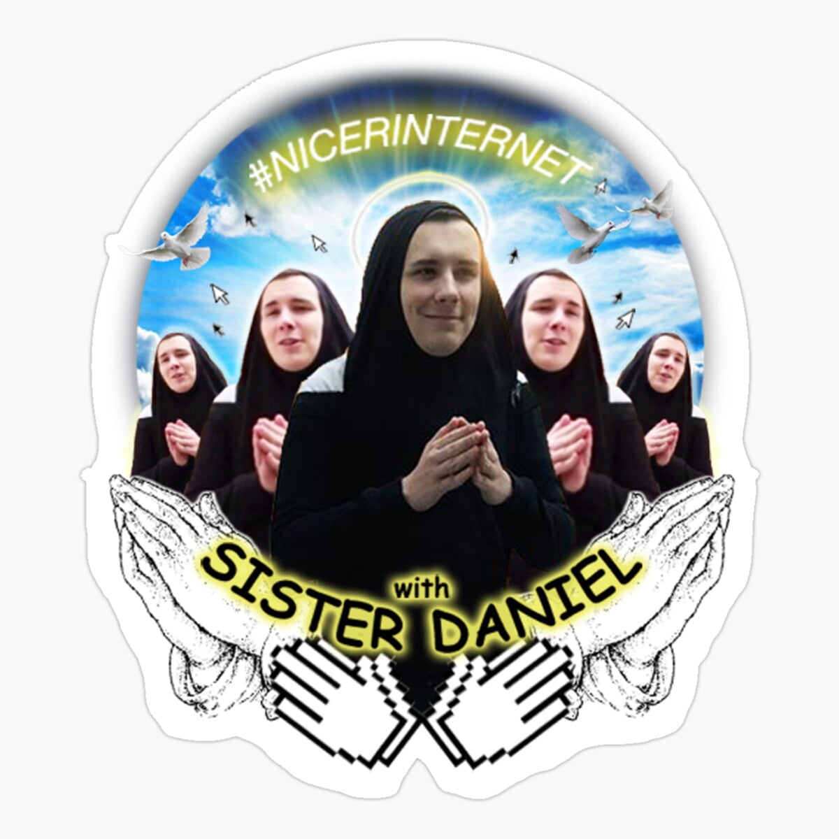 Stickly Sister Daniel Sticker, Phone Decal Water Bottle Stickers Car ...