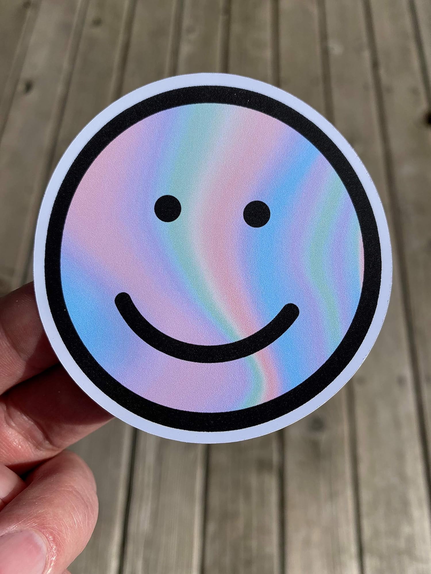 Stickly Smiley Face Sticker, Laptop Sticker, Water Bottle Sticker ...