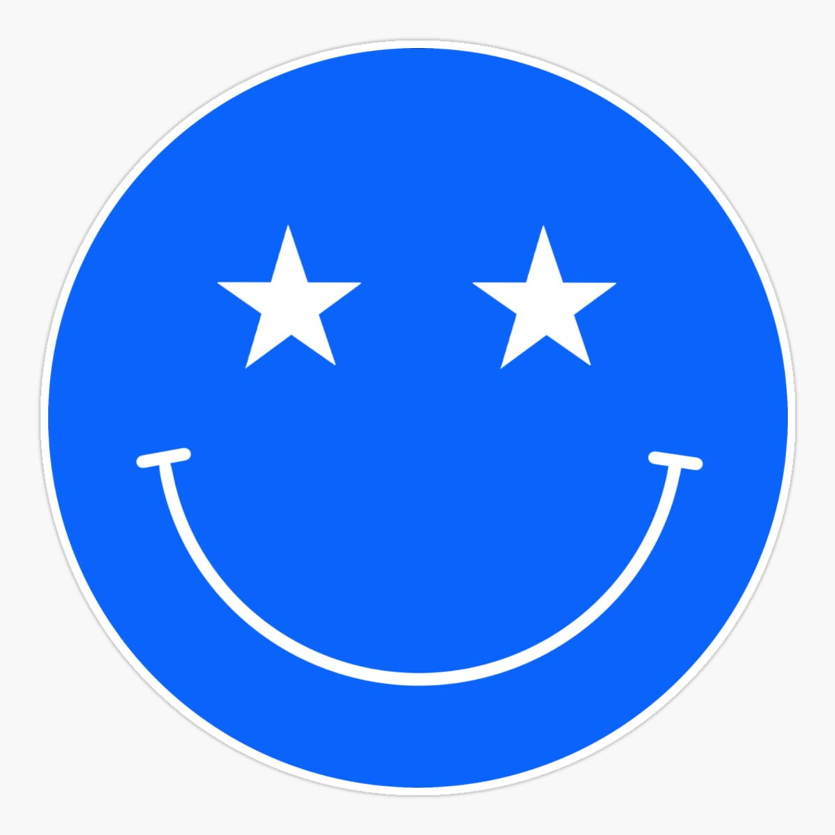 Stickly Smiley Face Sticker, Phone Decal Water Bottle Stickers Car ...