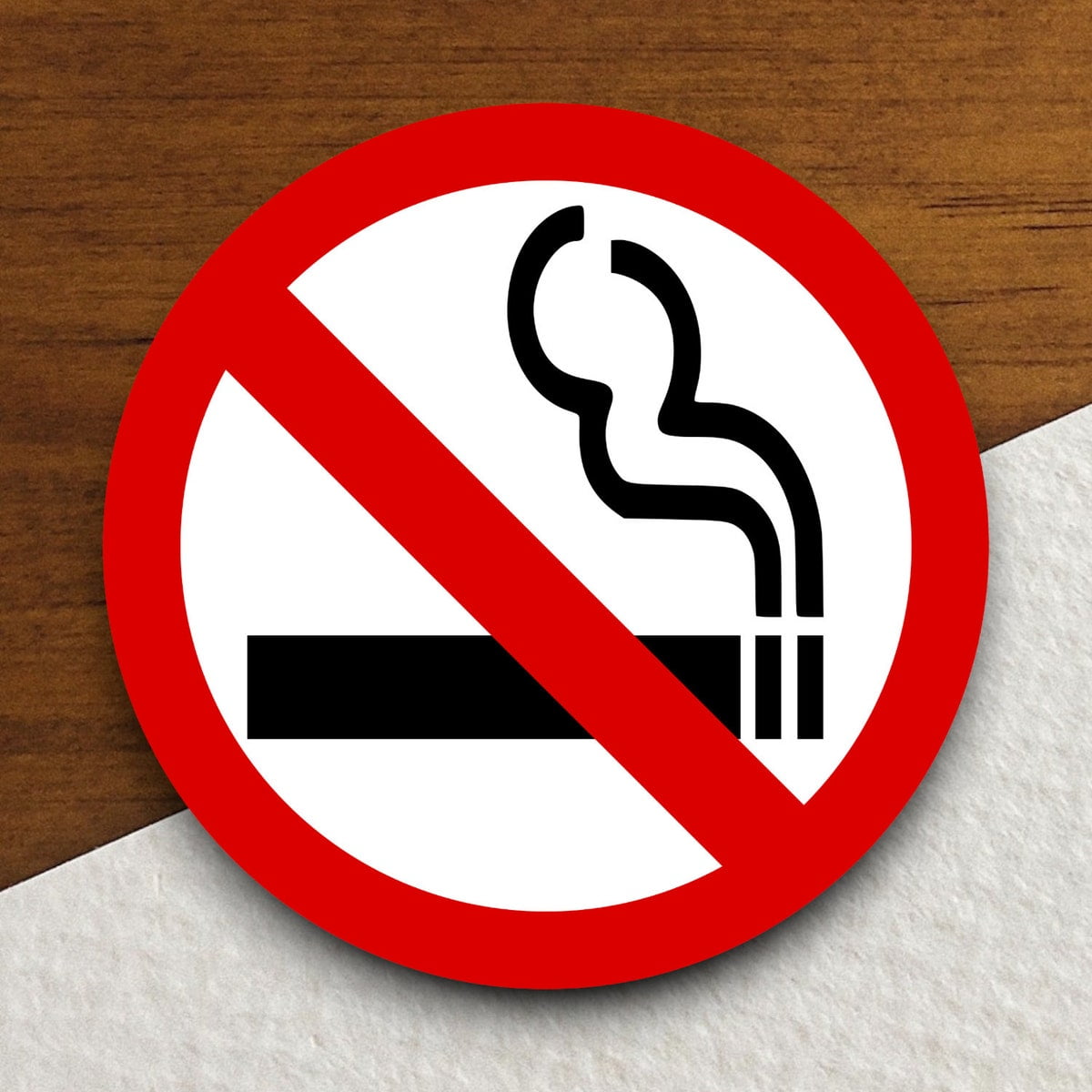 Stickly No Smoking Symbol Road Sign Stickers, Traffic Sticker, Road ...