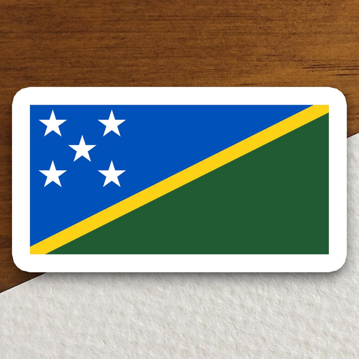 Stickly Solomon Islands Country Flag Sticker, International Country ...