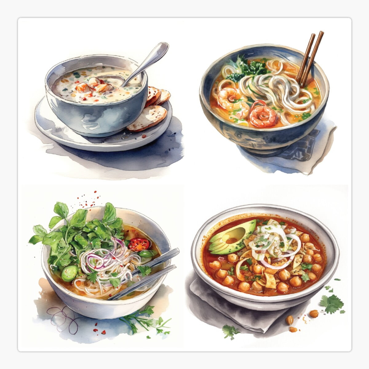 Stickly Soups Sticker, Phone Decal Water Bottle Stickers Car Decals ...