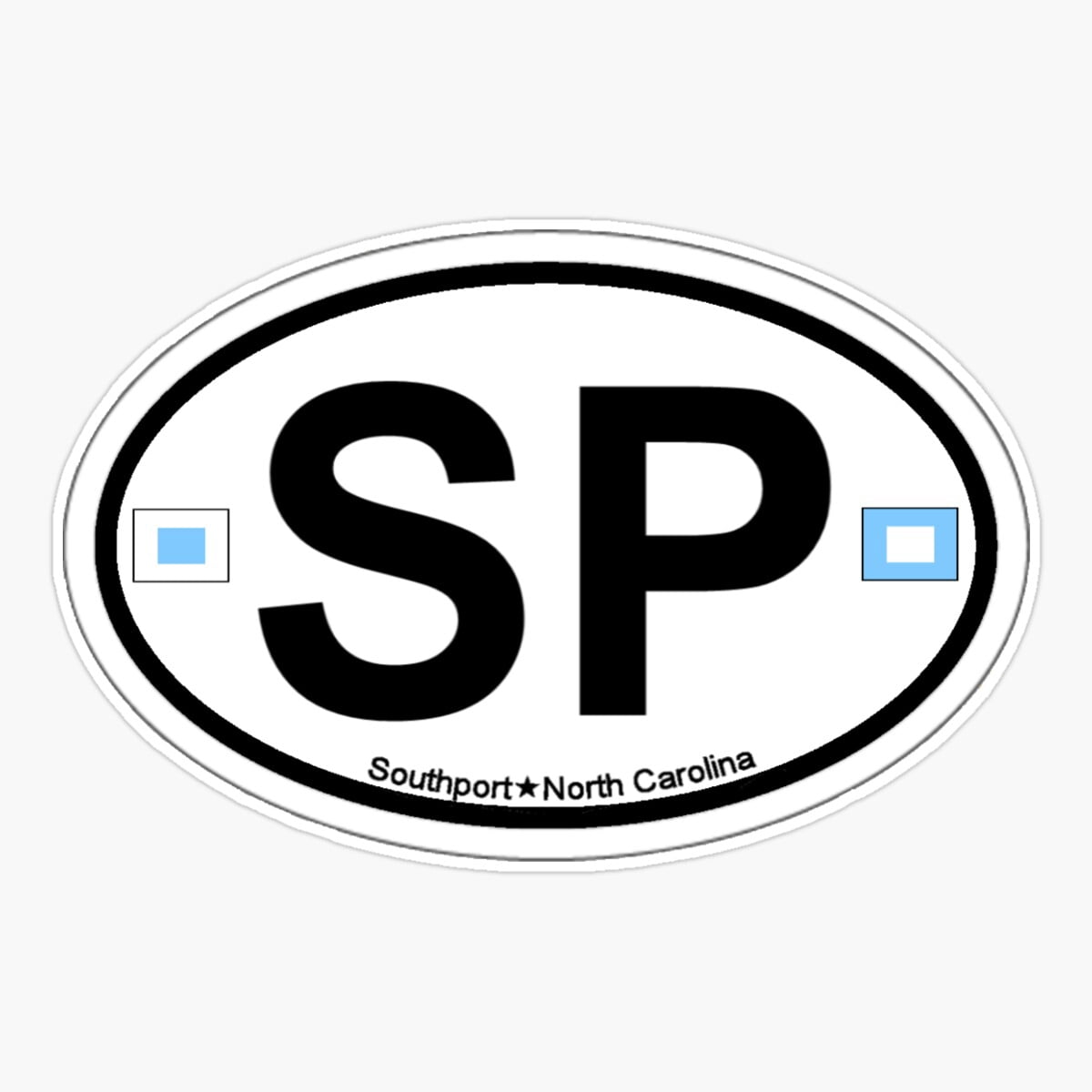 Stickly Southport - North Carolina. Sticker, Phone Decal Water Bottle ...