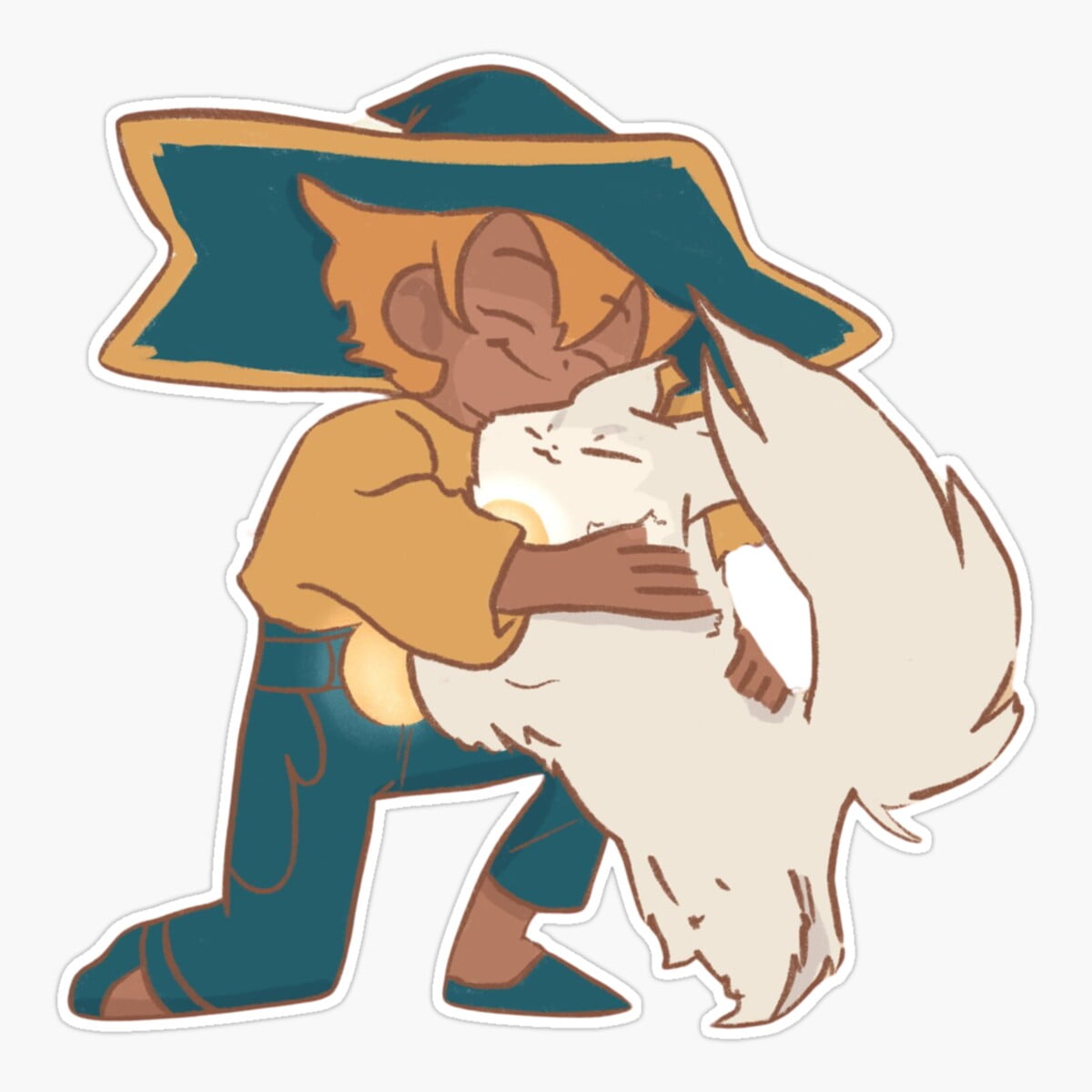 Stickly Spiritfarer Daffodil (Spiritfarer) Stella (Spiritfarer) Sticker ...