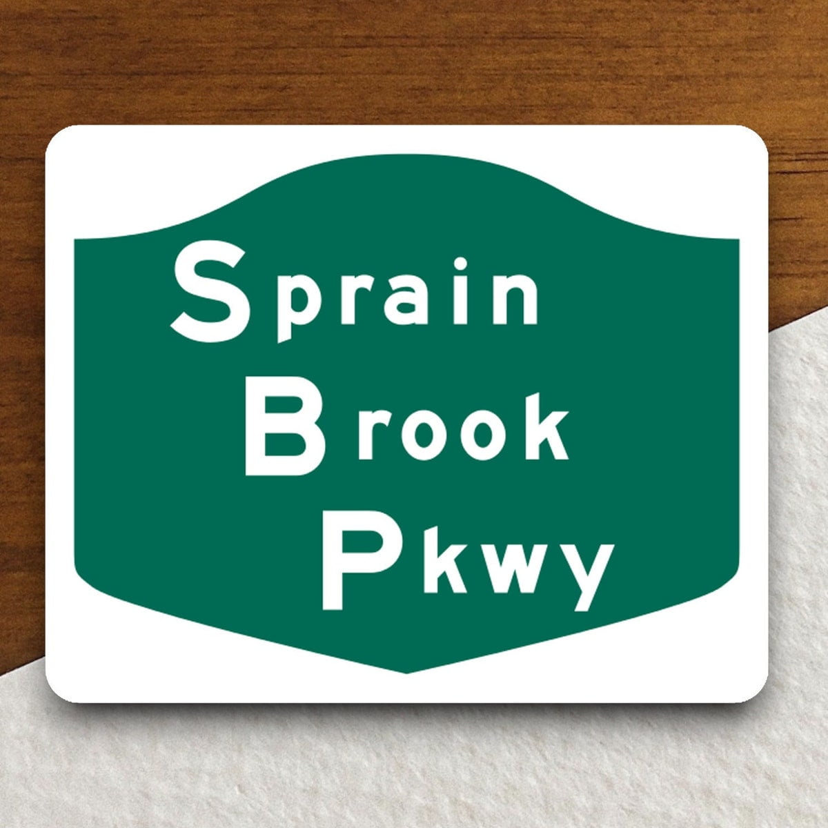 Stickly Sprain Brook Parkway Road Sign Stickers, Traffic Sticker, Road ...