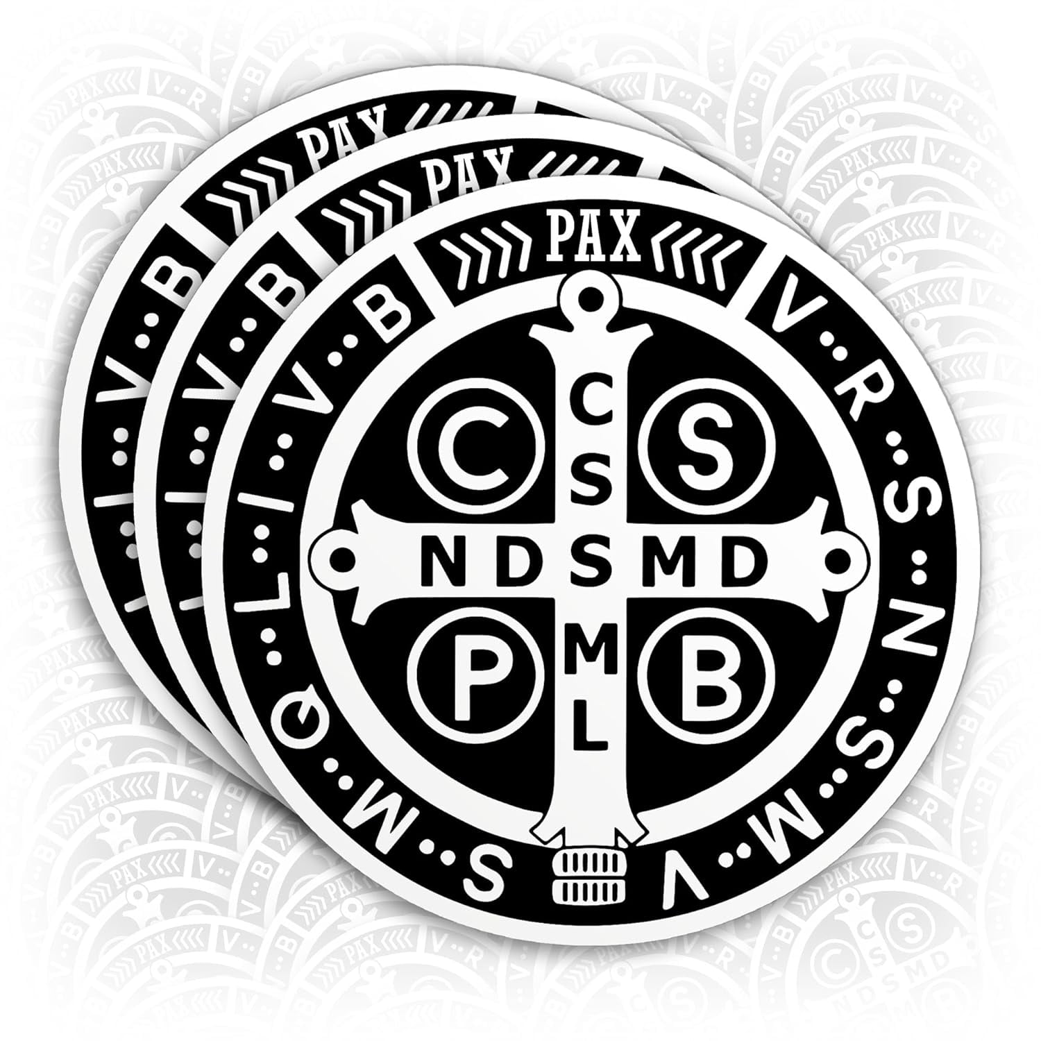 Stickly St Benedict Medal Catholic Sticker Saint Benedict Stickers ...