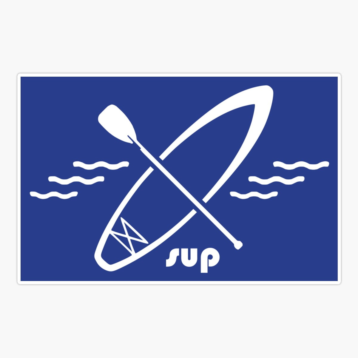 Stickly Standup Paddleboarding Sticker, Phone Decal Water Bottle ...